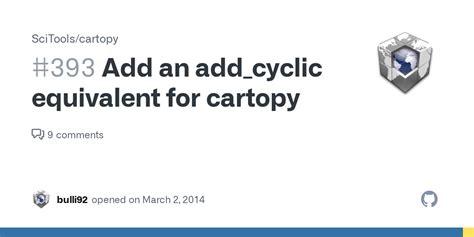Add An Addcyclic Equivalent For Cartopy · Issue 393 · Scitools