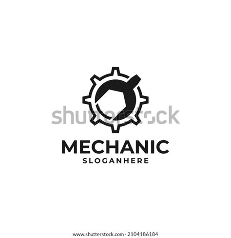 Gear Spanner Logo Design Stock Vector Royalty Free 2104186184