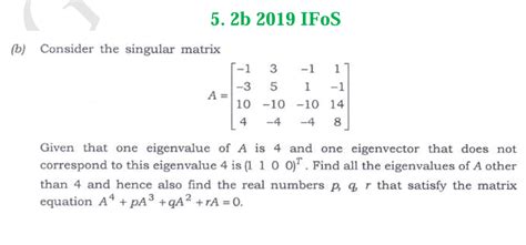 [solved] find the eigen values and the corresponding eigen