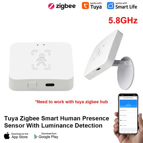 Tuya Zigbee Human Presence Detector Smart Life Mmwave Radar Pir Motion