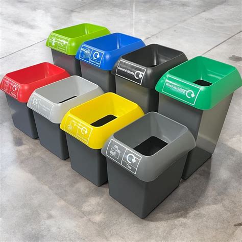 Colour Coded Bins 30 50 And 60l Recycling Bins Chabrias Ltd