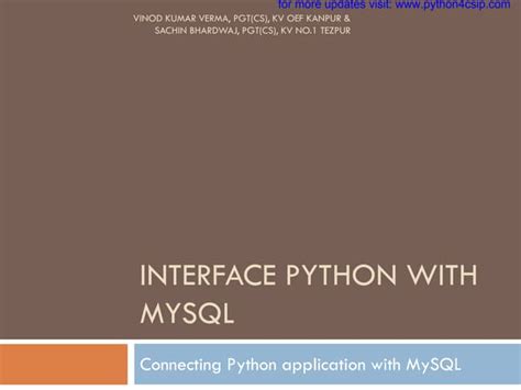 015 Interface Python With Mysqlpdf