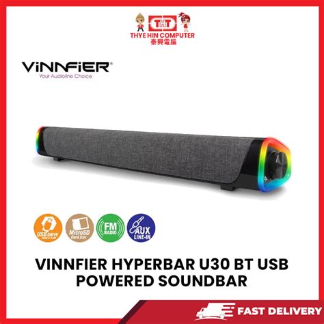 Vinnfier Hyperbar U30 Bt Usb Powered Soundbar Sbnno Nilaino Melakano Hpsno Thye Hin Computer