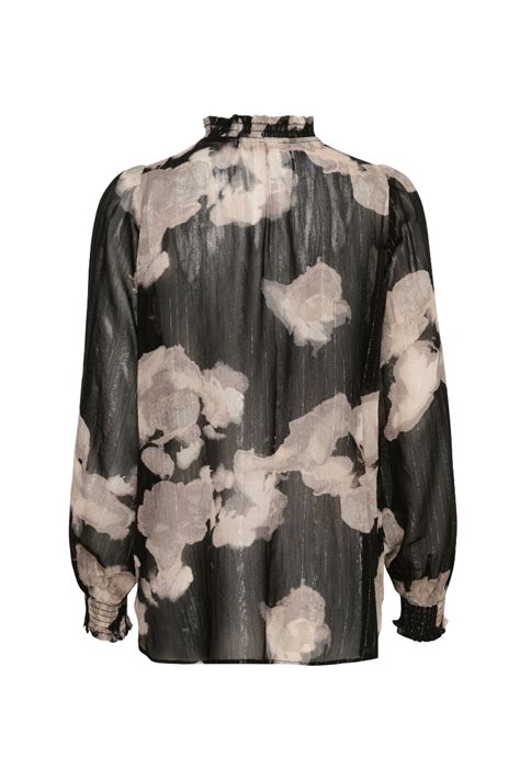 Inwear Darva Shirt Granite Floral Mist Suser I Sivet Klær Sko Og