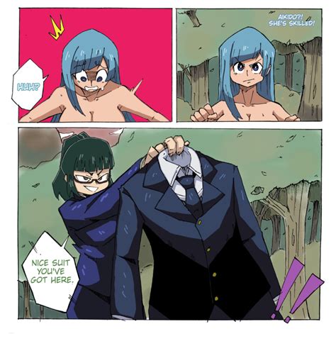 Rule 34 2girls Bare Shoulders Becku Blue Hair Breasts Completely Nude