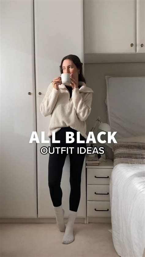 All Black Winter Outfit Ideas Black Outfit Rainy Day Outfit Casual