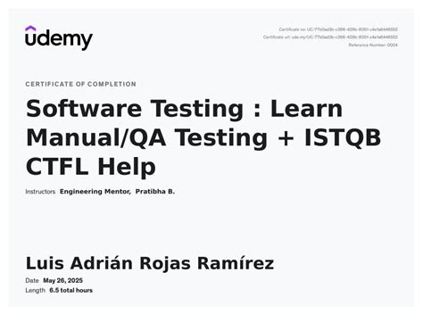 Im Happy To Share My Course Completion Certificate For Software Testing Learn Manualqa