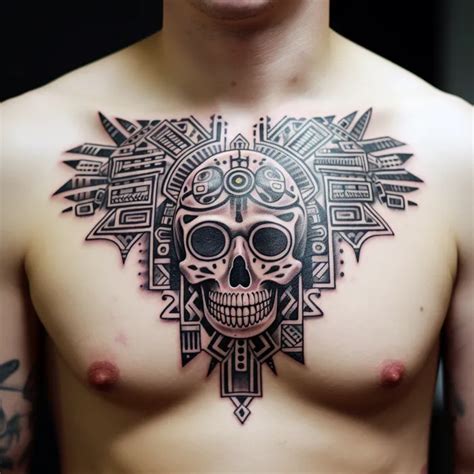 Mexican Chest Tattoos For Men