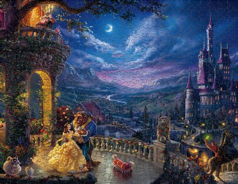 4 In 1 Thomas Kinkade Disney Princess 500 Piece Jigsaw Puzzle By