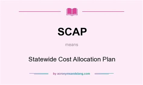 Scap Statewide Cost Allocation Plan In Undefined By