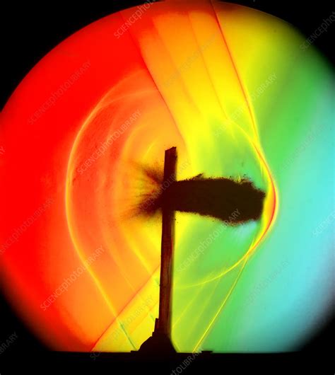 Bullet Collision Polarizing Interferometry Stock Image C0504558