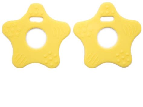 Go Handmade Teether Rings Star 21 Yellow Certified Yarnplaza