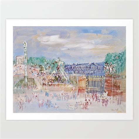 Art Print Jean Dufy Place De La Concorde By Emidye20 X Small