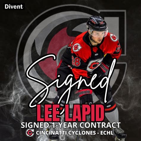 Divent Hockey On Linkedin Congrats To Our Client Lee Lapid With His 1 Year Contract With