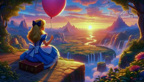 A Balloons Voyage Awaits At Sunsets Crimson Glow By Picasso Ai On