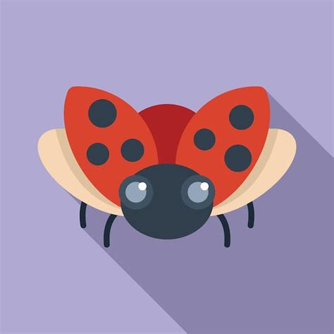 Premium Vector Front Garden Bug Icon Flat Vector Sheet Nature Art