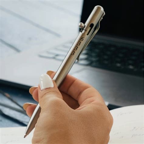Money Code Pen Choose Material And Color Bolt Action Pen By Bastion® Etsy