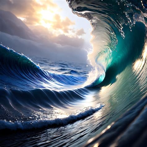 Premium Ai Image A Wave Is About To Crash Into The Ocean