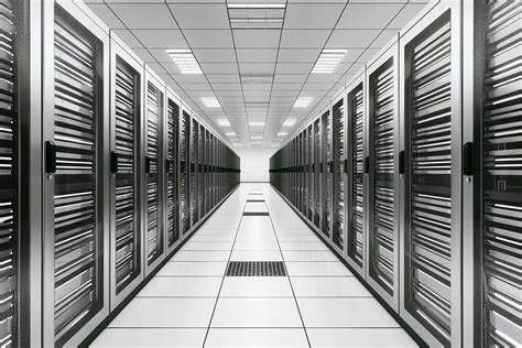 Functional Simplicity In Modern Server Facility Premium Ai Generated