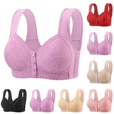 Hvobtty Womens Wireless Push Up Bra Plus Size Bra For Women Womens