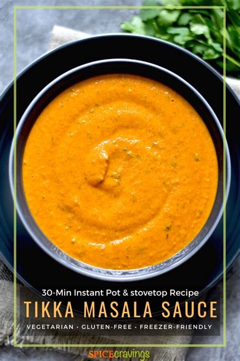 Tikka Masala Sauce Instant Pot Stove Spice Cravings Recipe