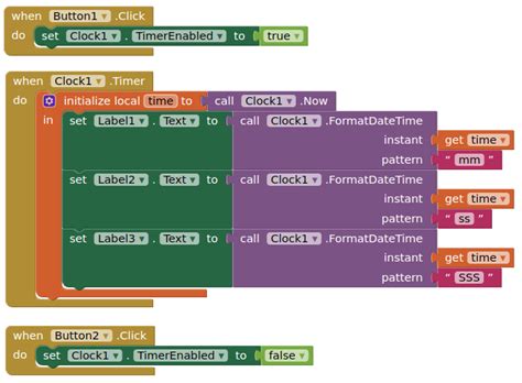 Countdown Timer With Milliseconds Mit App Inventor Help Mit App