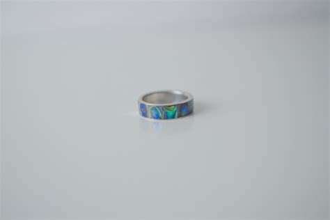 Vintage Silver Abalone Shell Ring Serevive