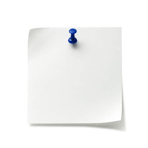 Premium Photo Postit Note With Push Pin