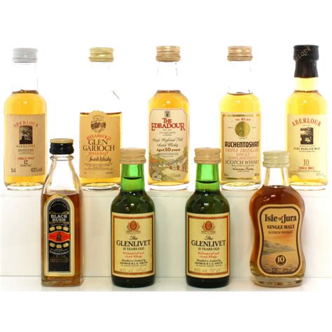 Assorted Miniatures X9 Auction A21341 The Whisky Shop Auctions