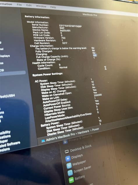 Macbook Pro Battery Issue Rmacbookpro