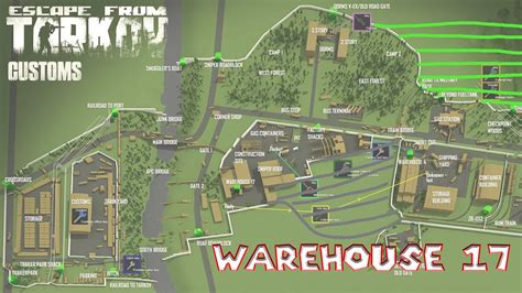 Warehouse 17 Escape From Tarkov Exit Custom Map Evening Youtube