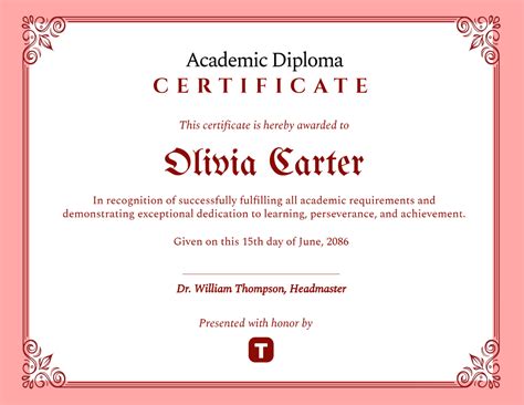 Free Printable Academic Certificate Templates To Customize Online