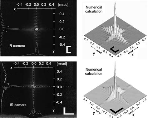 Measured And Calculated Intensity Distributions Of The Far Fields