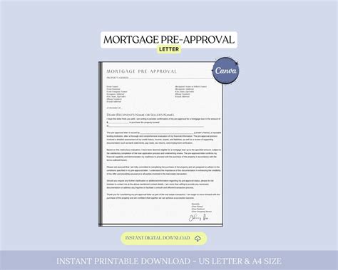 Mortgage Pre Approval Letter Proof Of Funds Home Loan Approval