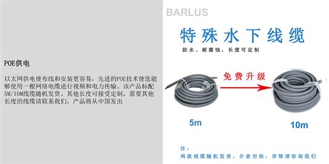 304不锈钢1080p Poe水下摄像头白光红外灯泳池网络养殖监控