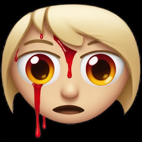 Eyes Bleeding Emoji Ai Emoji Generator