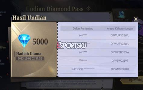 5 Cara Ikutan Undian Diamond Pass Mobile Legends Ml Esportsku