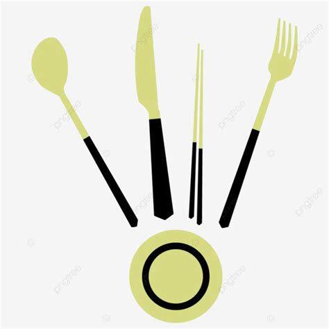 Cutlery Icon Set Vector Plate Cutlery Spoon Png And Vector With