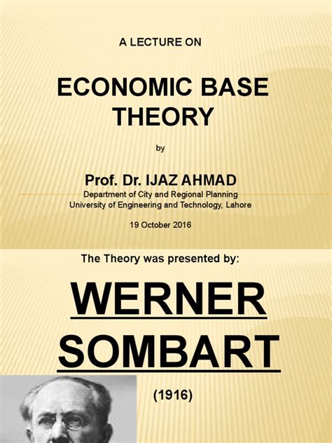 Economic Base Theory Pdf Employment Business