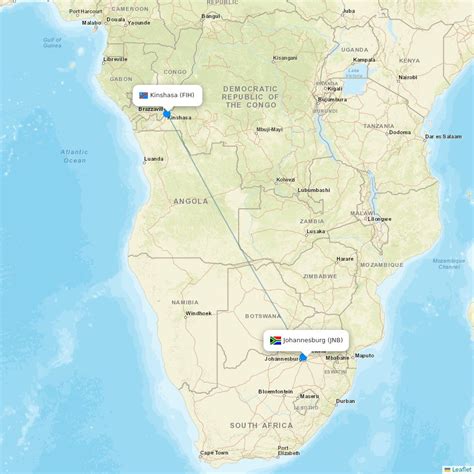 South African Airways Airline Routes Sa 2026 Map Flight Routes