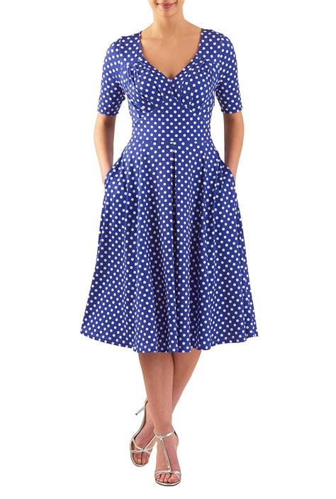 Vintage Polka Dot Dresses Ditsy 50s Prints