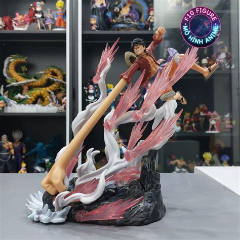 One Piece Luffy Fighting Long Sleeved Model Long Sleeved Luffy Model 32cm Tall Beautiful