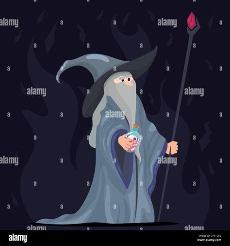 Isolated Wizar Fantasy Character Vector Stock Vector Image And Art Alamy