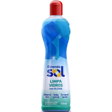 Limpador De Vidros Girando Sol Com Álcool 500ml Destro