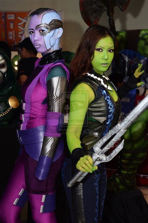 Nebula And Gamora By Izabelcortez On Deviantart Gamora Guardians Of