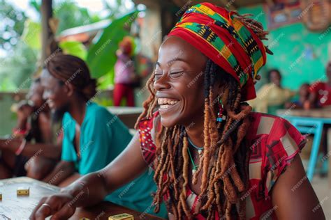 Free Photo Photorealistic Portrait Of African Rastafarian Woman With