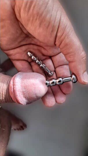 Bdsm Self Cbt Trying New Penis Plug