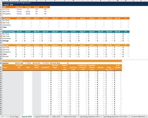 Investment Projection Spreadsheet — Db
