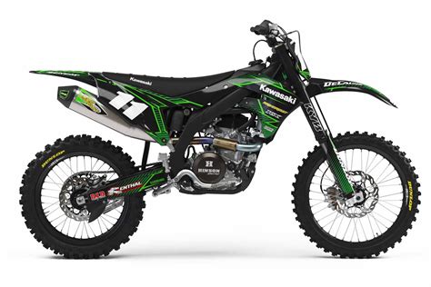 Kawasaki Kx450f Greenblack T 11 Number Plate Graphics Kit