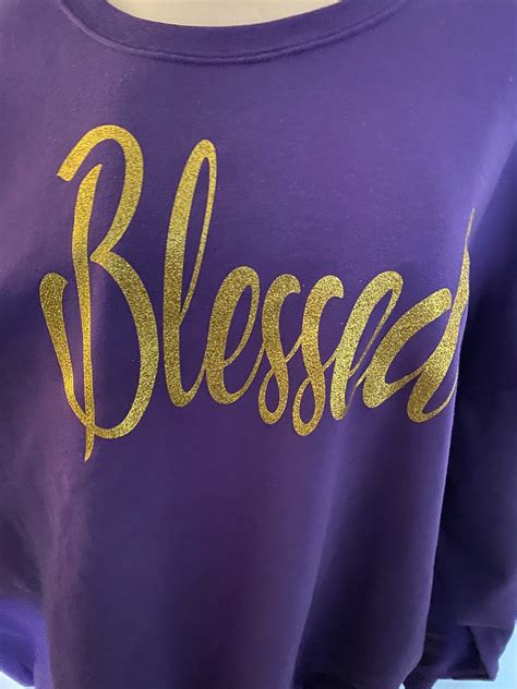 Blessed Womens Sweatshirt Casual Wear Religious Etsy 日本